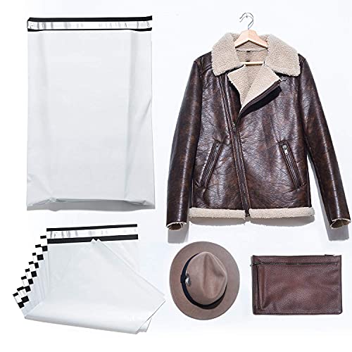 Fuxury 14.5x19β 100pc White Poly Mailers Bulk Shipping bags for Clothing Mailing&Shipping Envelope Bags, Boutique Custom Bag, Enhanced Durability Multipurpose Envelopes Items Safe Protected