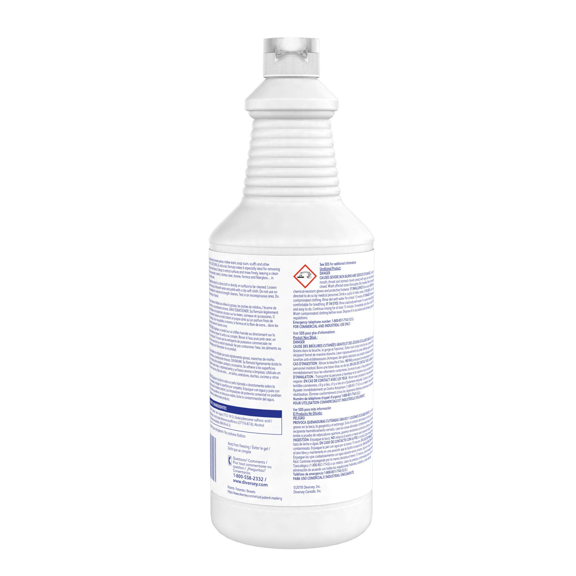 Diversey 94995295 Emerel Multi-Surface Creme Cleanser, Fresh Scent, 32oz Bottle (Case of 12)