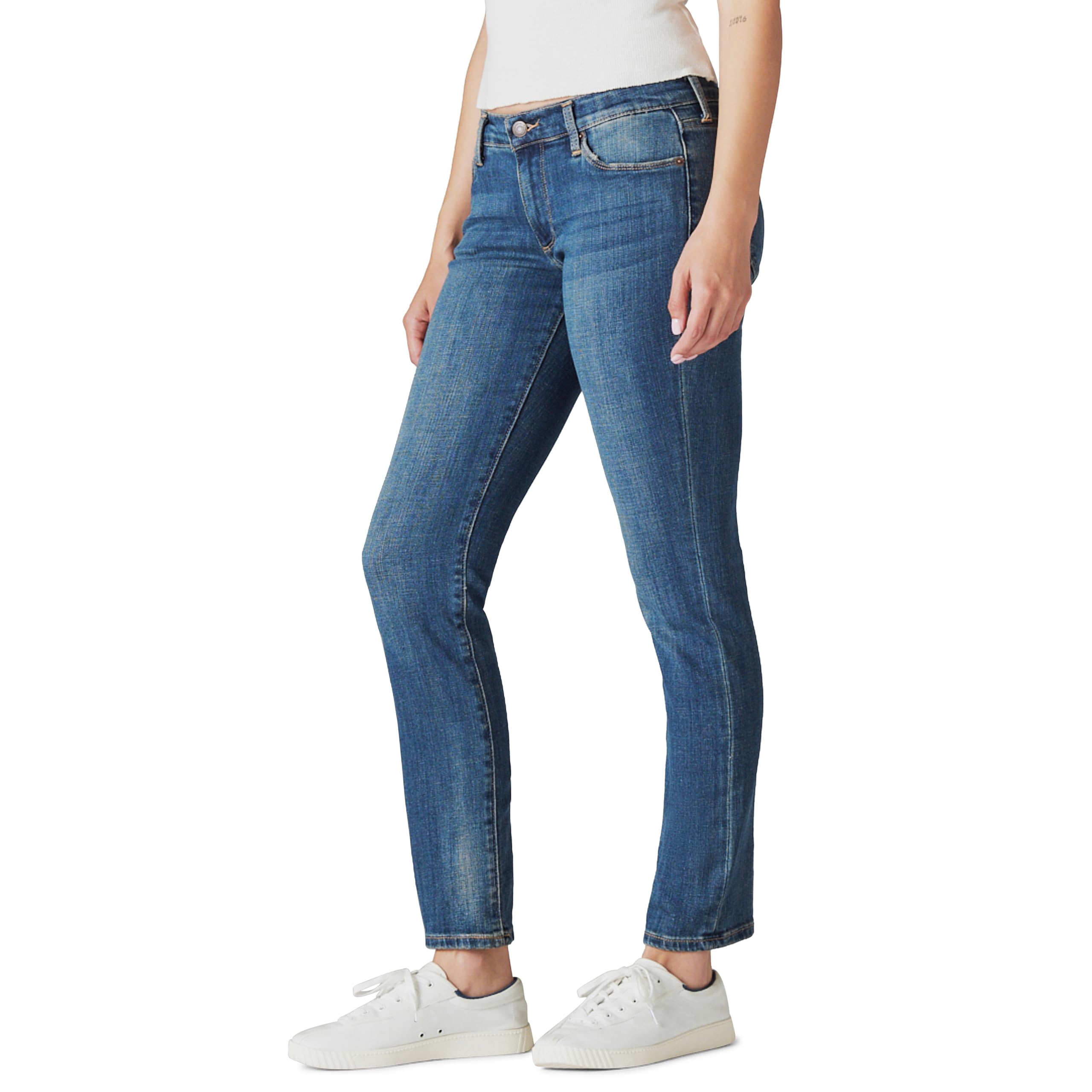 Lucky Brand womens Mid Rise Sweet Straight Jean, Tanzanite, 32W x 30L US