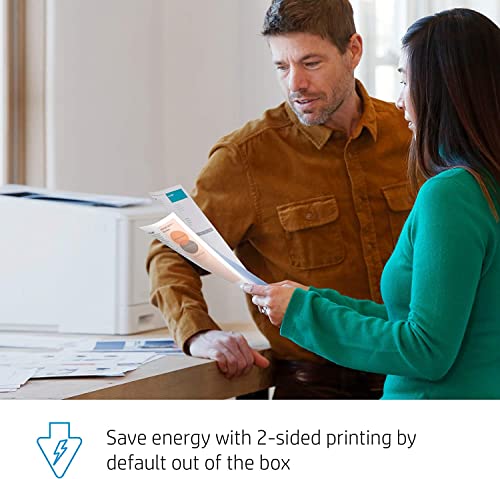 HP Laserjet Pro M454dn Wired Color Laser Printer- Print only - 2.7" Touchscreen Display, 28 ppm, Automatic 2-Sided Printing, 600 x 600 dpi, 8.5 x 1, Ethernet- WULIC Printer Cable