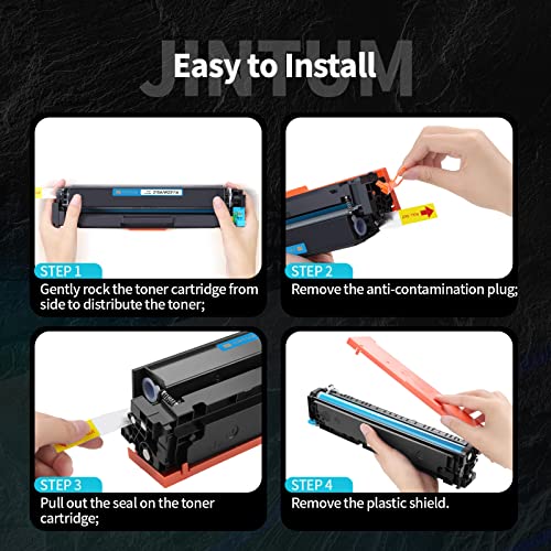 215A (with CHIP) Compatible HP 215A Toner Cartridge Replacement for HP W2310A W2311A W2312A W2313A Works with HP Color Pro MFP M182nw M183fw M182 M183 M155 Printers (4-Pack)