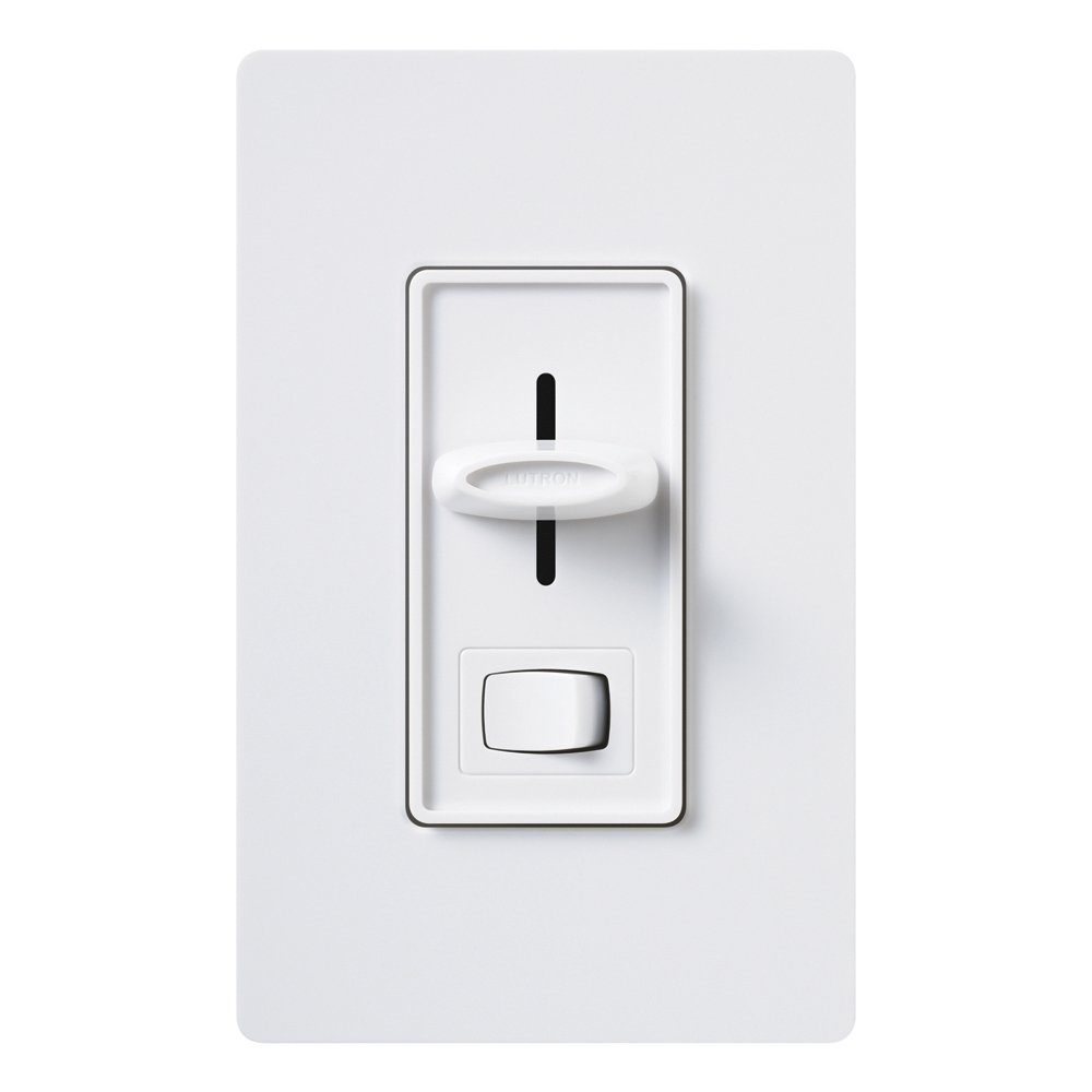 Lutron Skylark Dimmer Switch, Magnetic Low-Voltage 450-Watt/600 VA, Single-Pole/3-Way, SLV-603P-WH, White