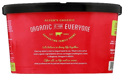 Alden's, Organic Strawberry Ice Cream, 48 oz (Frozen)