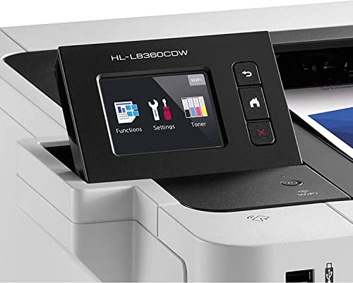 Brother HL-L8360CDW Wireless Single-Function Color Laser Printer - Print Only - USB, Ethernet, WiFi, NFC Connectivity, 2.7" Touchscreen LCD, 31 ppm, 600 x 2400 dpi, Auto Duplex Printing (Renewed)
