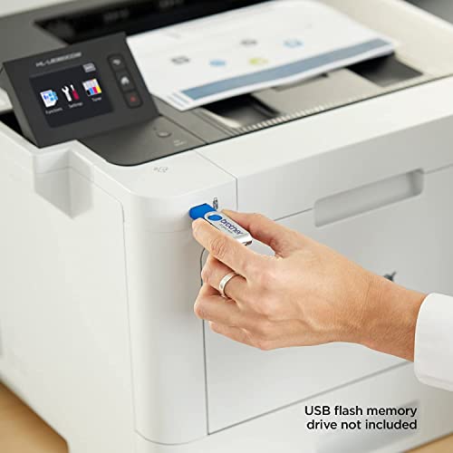 Brother HL-L8360CDW Wireless Single-Function Color Laser Printer - Print Only - USB, Ethernet, WiFi, NFC Connectivity, 2.7" Touchscreen LCD, 31 ppm, 600 x 2400 dpi, Auto Duplex Printing (Renewed)