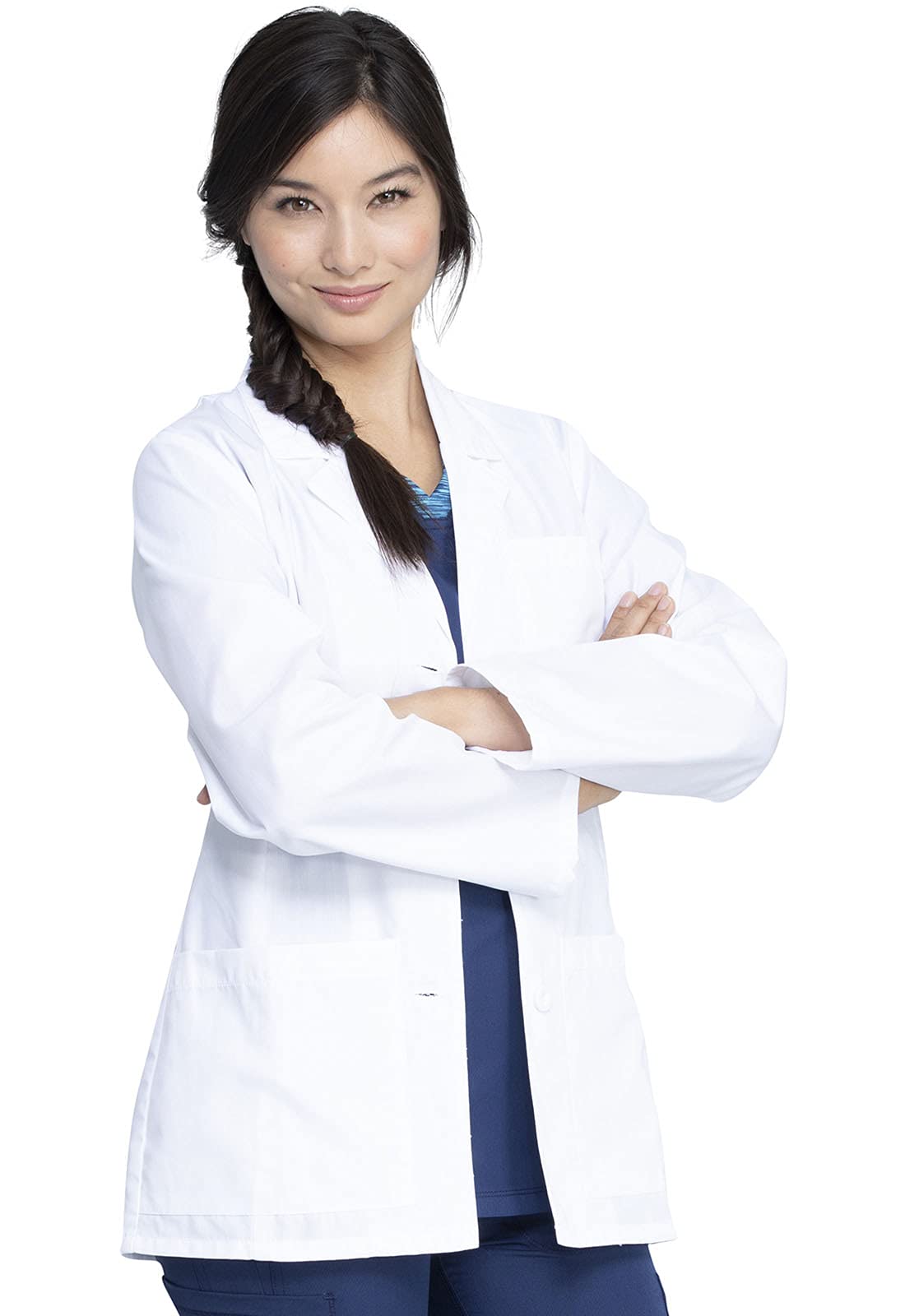 Dickies Women's 28" Poplin Lab Coat 84401, S, White