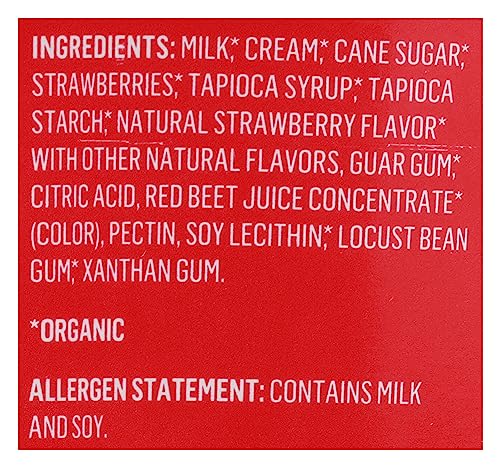 Alden's, Organic Strawberry Ice Cream, 48 oz (Frozen)