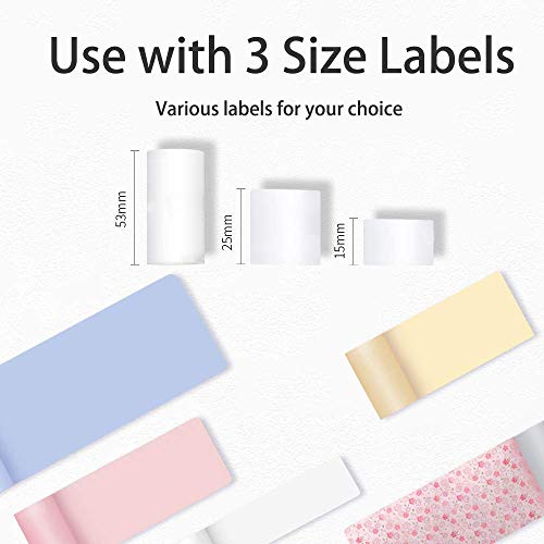 Phomemo M02S 300dpi Mini Portable Bluetooth Pocket Printer Wireless for Travel, Photo Picture Planner Handy Small Label Maker, Thermal Mobile Printer, Sticker Maker Machine