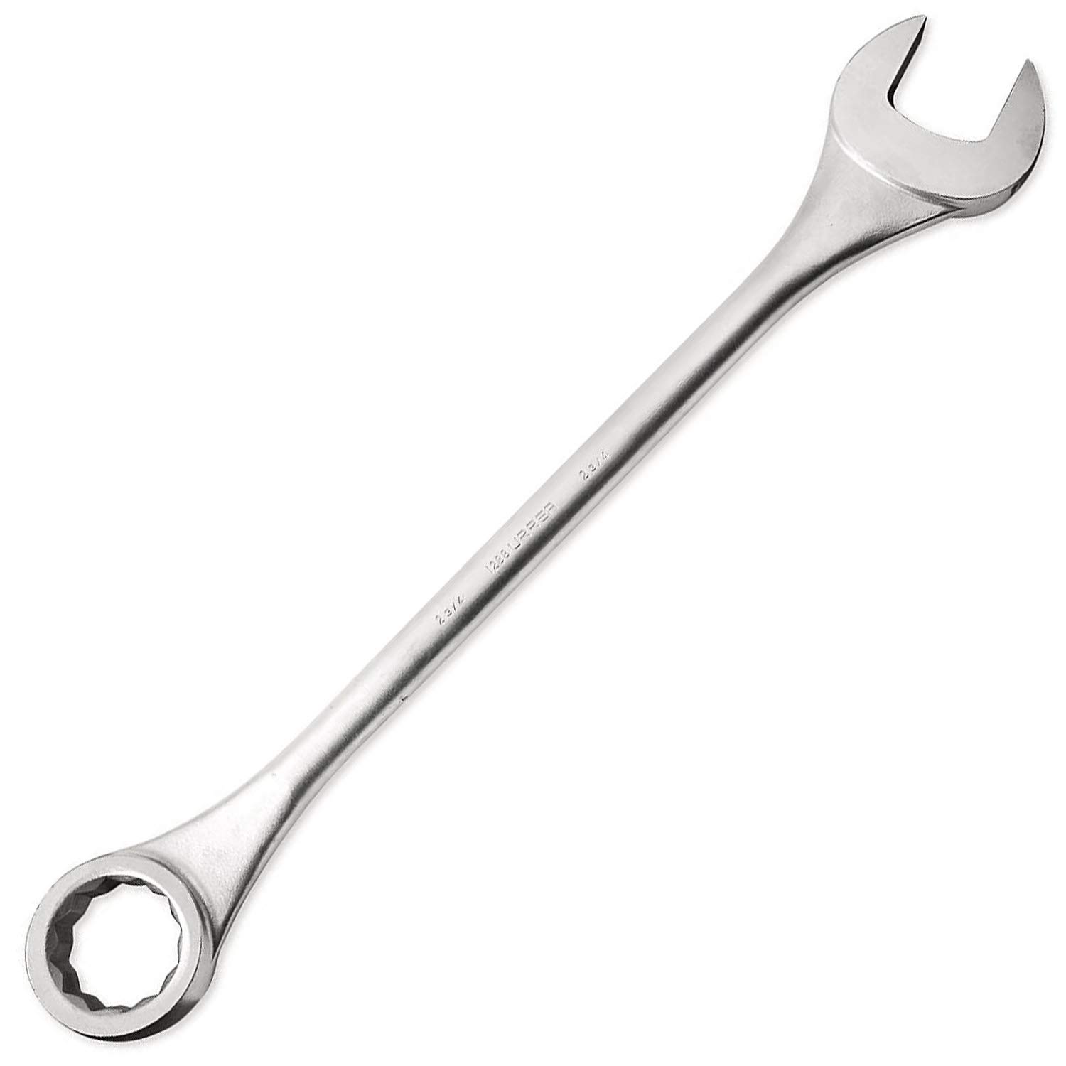 URREA 12-Point Combination Wrench - 2-1/2" Jumbo Mechanics Tool with Hot Drop Forged Construction & Satin Finish - 1280