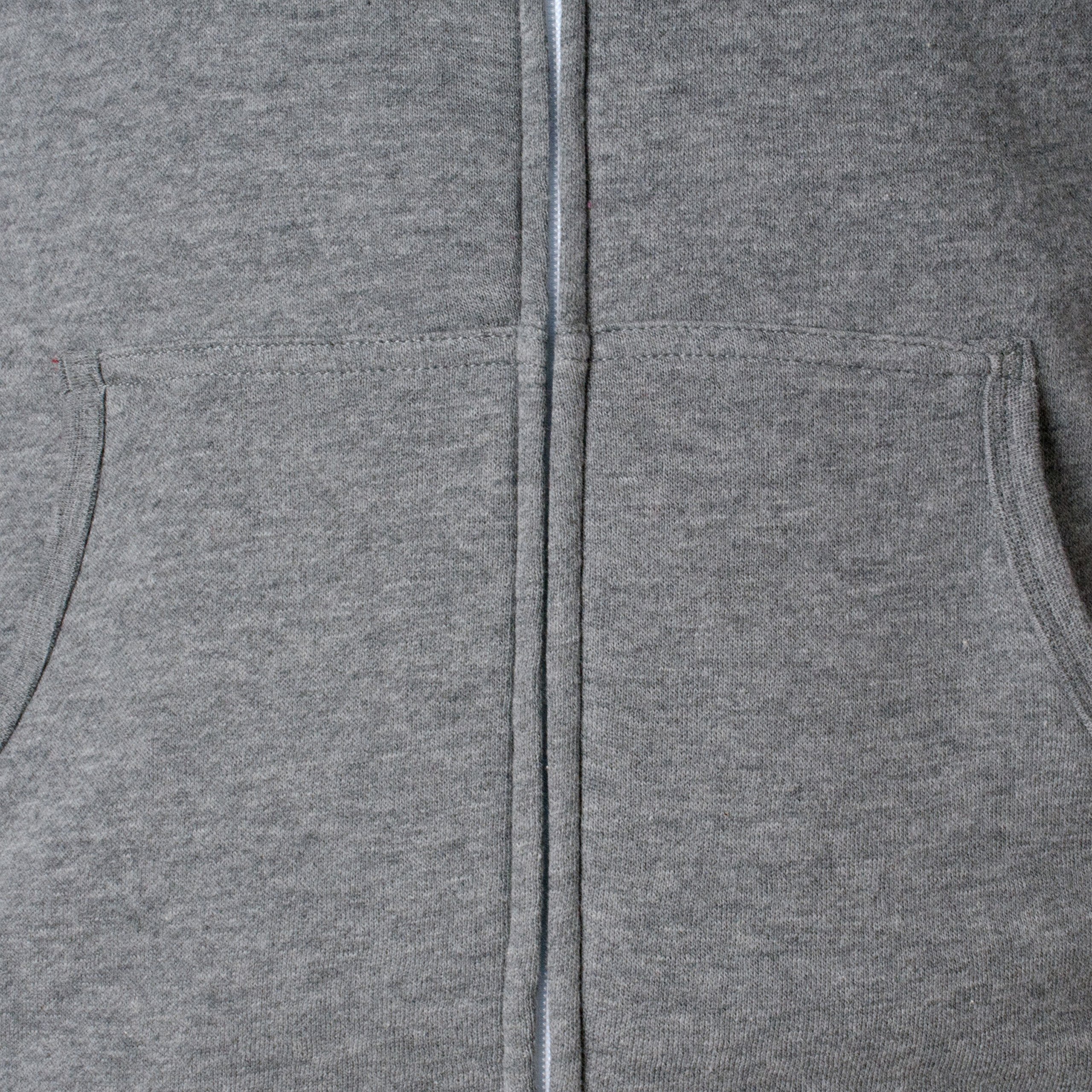 Independent Trading Co Unisex Full Zip Hooded Sweatshirt AFX90UNZ - Gunmetal Heather Large