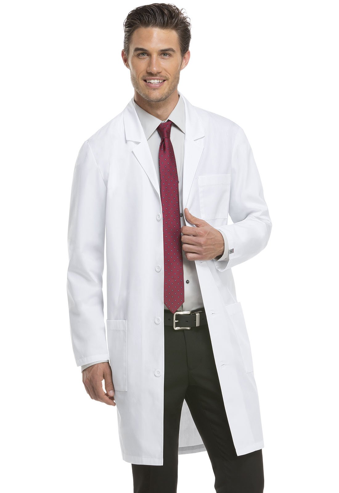 Dickies Size Everyday Unisex 40 Inch Lab Coat, White, 3X-Large Plus