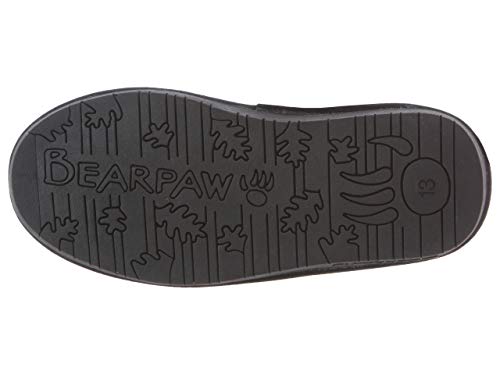 BEARPAW Emma Tall Youth Boot,Black,4 M US Big Kid