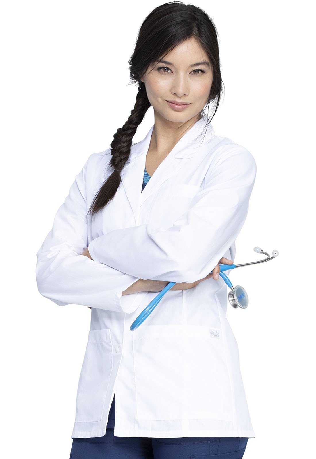 Dickies Women's 28" Poplin Lab Coat 84401, S, White