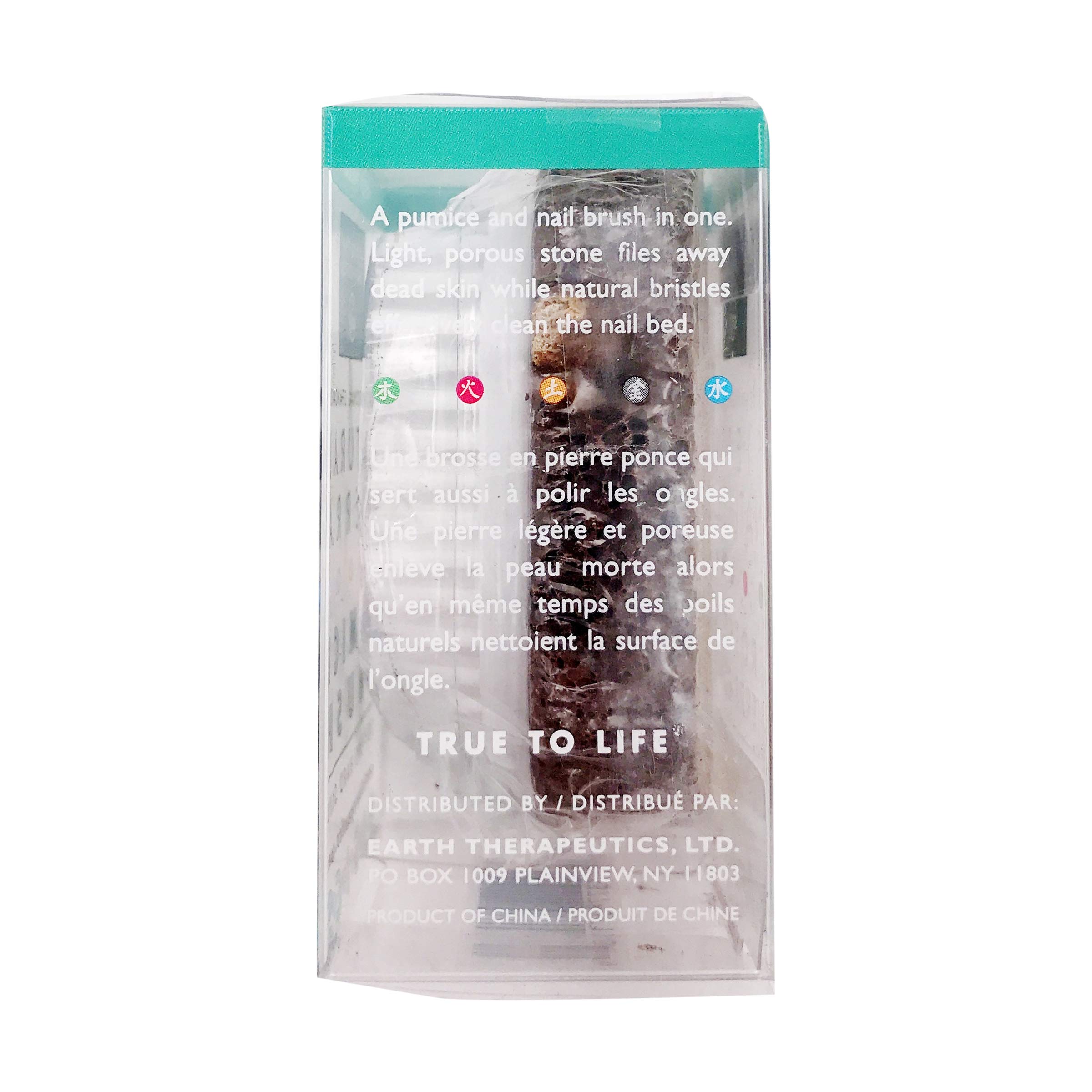 EARTH THERAPEUTICS Pumice Stone with Brush, 1 EA