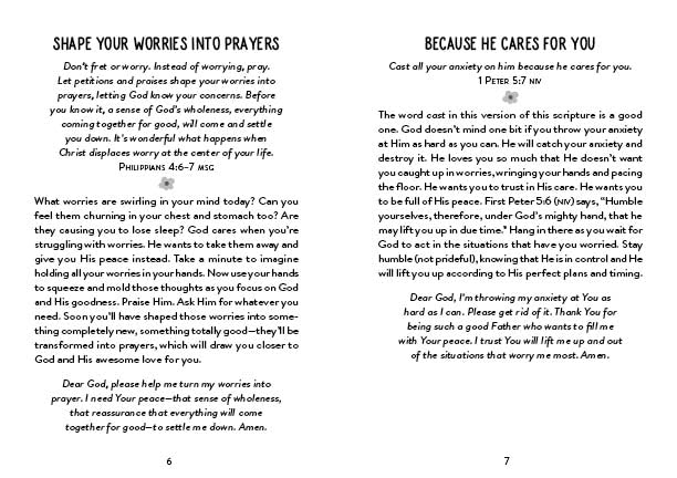 Worry Less, Pray More: A Teen Girl's Devotional Guide to Anxiety-free Living