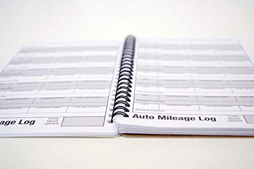 Auto Mileage & Expense Notebook β Vehicle Mileage Log, Miles Log Book to Track Over 400 Rides or Sessions, Track Odometer for Business Driving or Rideshare Apps β 5 x 8 Inches, 60 Pages (Pack of 1)