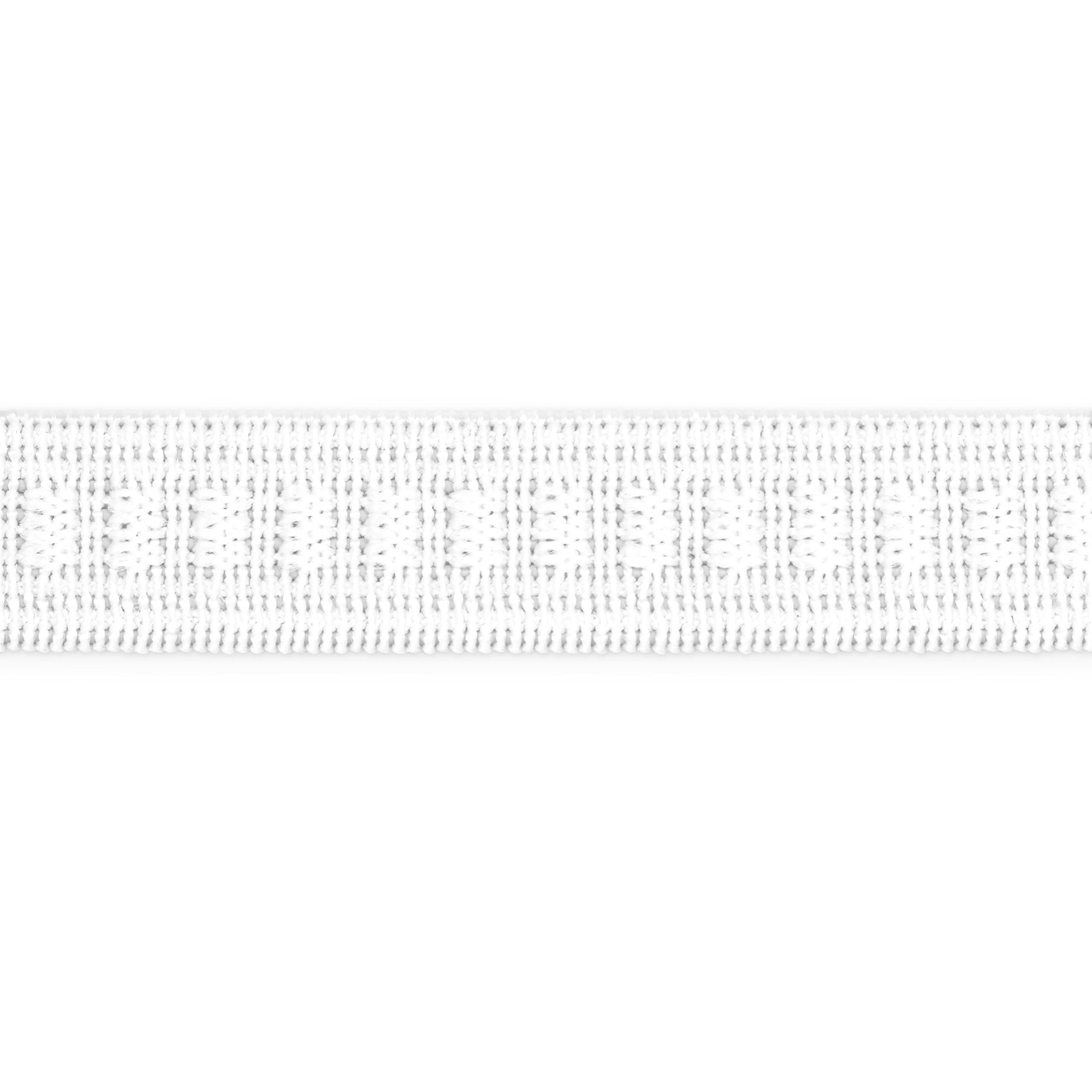 Dritz 9405W Non-Roll Woven Elastic, White, 1/2-Inch by 30-Yard