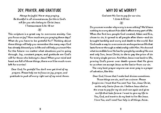 Worry Less, Pray More: A Teen Girl's Devotional Guide to Anxiety-free Living