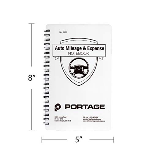 Auto Mileage & Expense Notebook β Vehicle Mileage Log, Miles Log Book to Track Over 400 Rides or Sessions, Track Odometer for Business Driving or Rideshare Apps β 5 x 8 Inches, 60 Pages (Pack of 1)