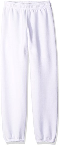 Soffe Boys' Big Heavyweight Sweatpants, White, Large