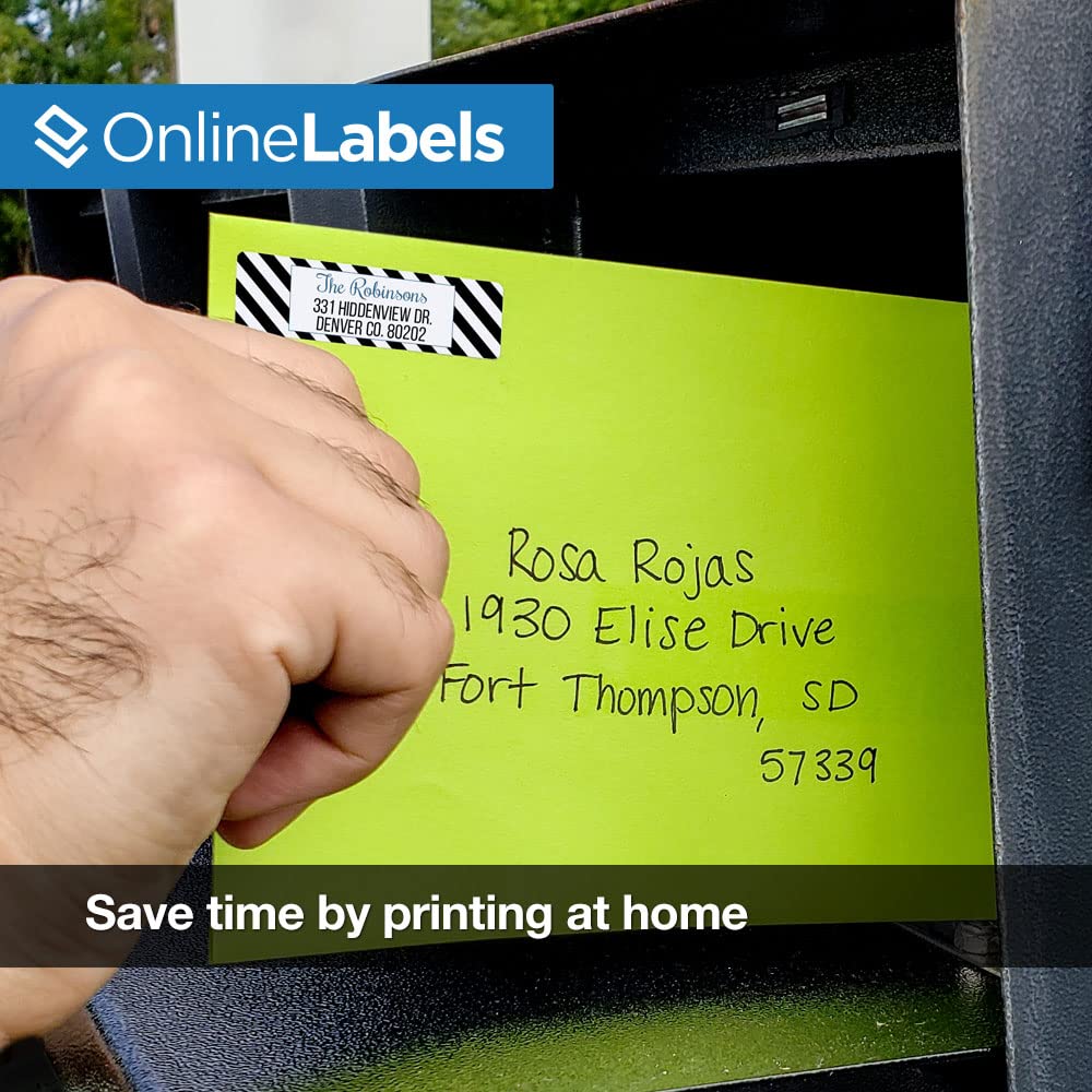 Address Labels - 1.75 x 0.5 - Pack of 8,000 Labels, 100 Sheets - Inkjet/Laser Printer - Online Labels