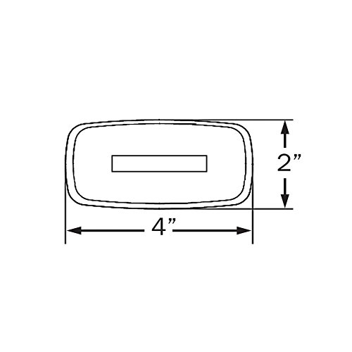 Optronics (A-32RBP Red Lens Reflector Clearance Marker Light