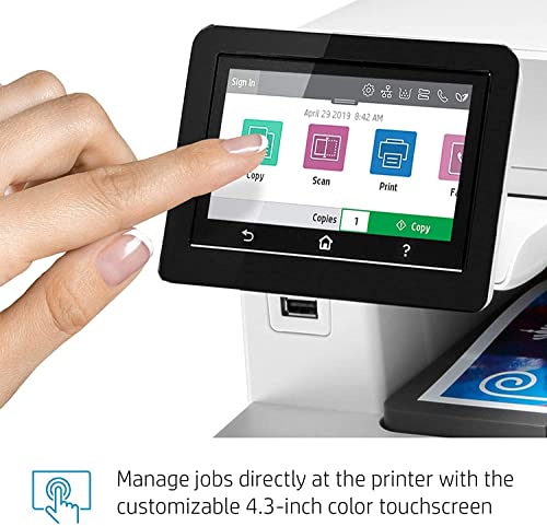 HP Color Laserjet Pro M479fdw Wireless Laser Printer, Print Scan Copy Fax, Auto 2-Sided Printing, 28 ppm, 250-sheet, 512MB, 8.5x14,Compatible with Alexa, Wulic Printer Cable