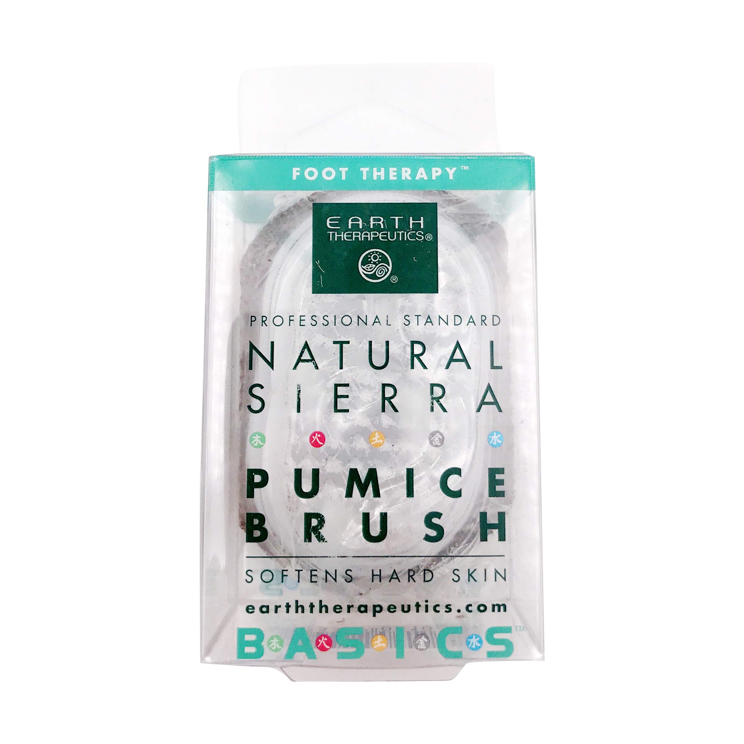 EARTH THERAPEUTICS Pumice Stone with Brush, 1 EA