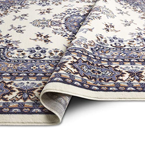 Home Dynamix Premium Sakarya Traditional Medallion Border Area Rug, Porcelain, 7'8"x10'7" Rectangle