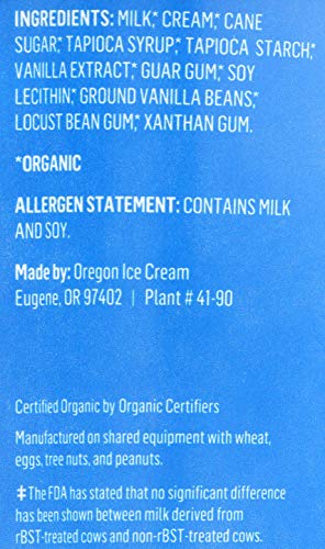 Alden's, Organic Vanilla Bean Ice Cream, 48 oz (Frozen)