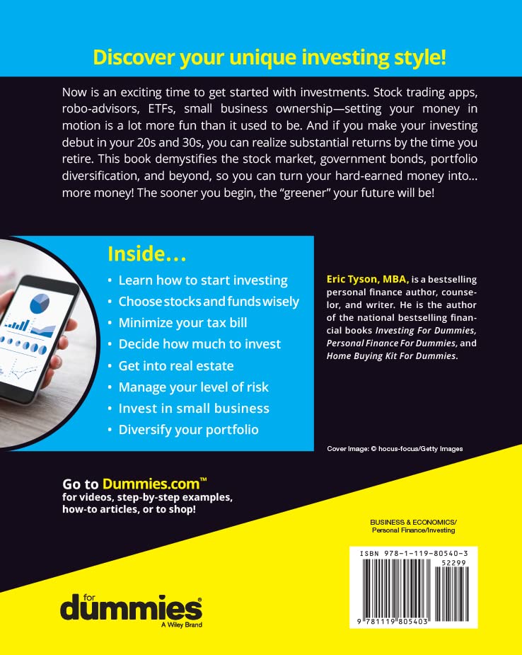 Investing in Your 20s & 30s For Dummies
