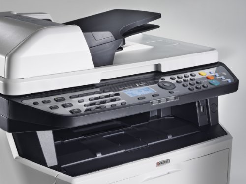 Kyocera 1102PN2US0 ECOSYS M2535dn Black and White Multifunctional Network Printer; Standard Print, Copy, Fax and Color Scan; Fast Output Speed of 37 Pages per Minute; Resolution 600 x 600 dpi