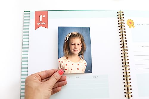 The School Memory Book: A Timeless School Years Memory Book for Preschool - 12th Grade Memories, Keepsakes and Cherished Moments (Storage Pocket Included)