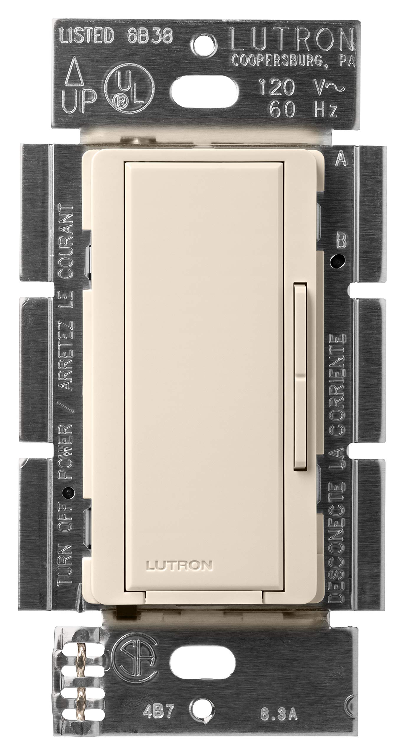 Lutron Maestro Companion Multi-Location Dimmer | Not for Standalone Use | MA-R-LA, Light Almond