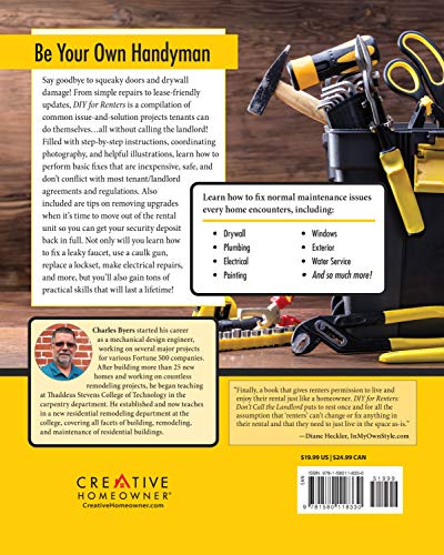 DIY for Renters: Don't Call the Landlord: A Renter's Guide to Repairs and Personalizations that Won't Break Your Lease (Creative Homeowner) Step-by-Step Instructions for New Upgrades and Safe Removal