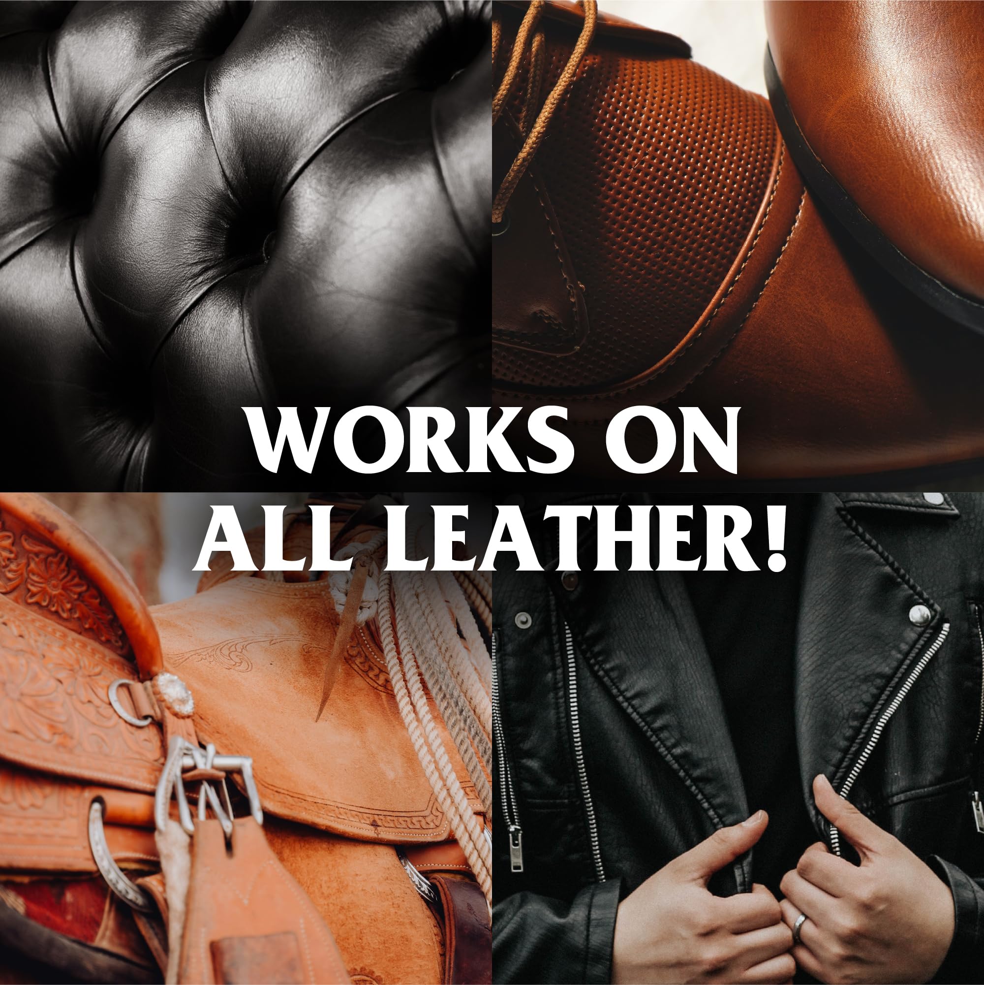 Mr. Leather Cleaner and Conditioner (16 oz) - Safe for All Leather & Vinyl - Hydrate and Shine with Water-Repellent Protection for Couches, Car Interior, Shoes, and Bags