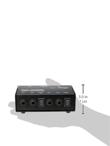 Stagg 2 Channel Passive DI Box With Mono/Stereo Switch SDI-ST