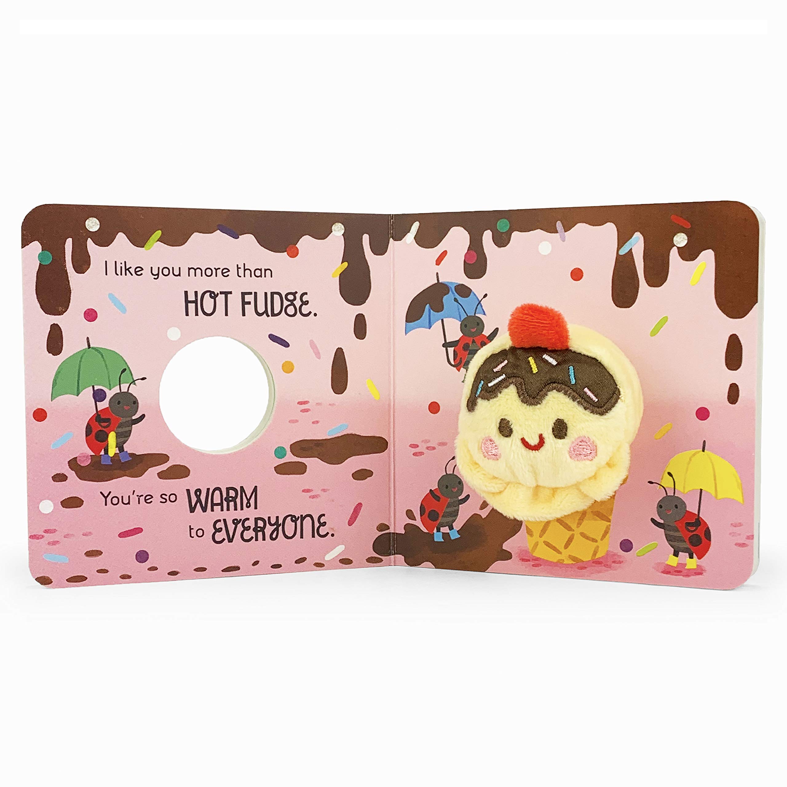 I Like You More Than Ice Cream Finger Puppet Board Book for Little Dessert Lovers, Ages 1-4 (Finger Puppet Book)