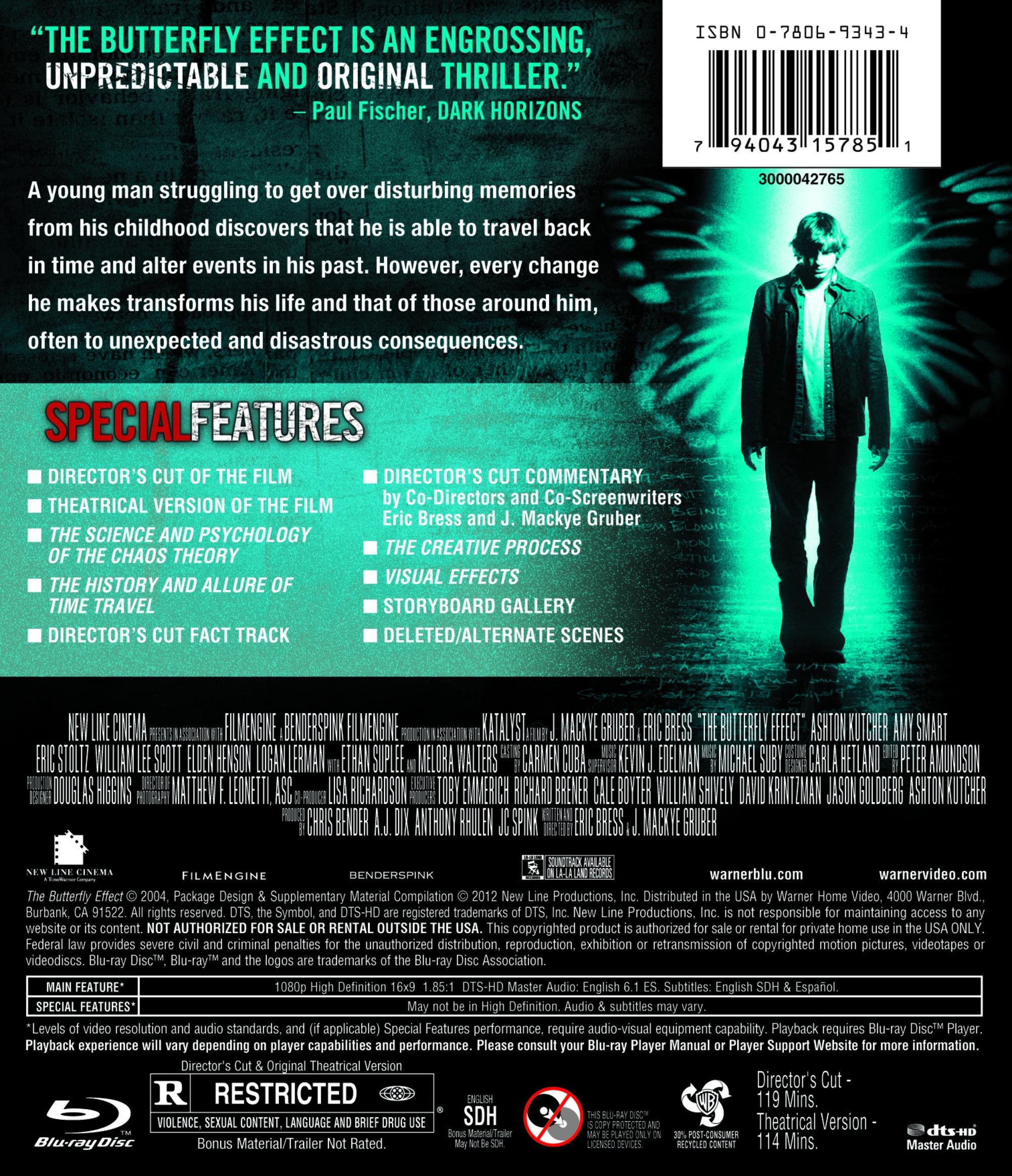 The Butterfly Effect (Director's Cut & Theatrical Release) [Blu-ray]