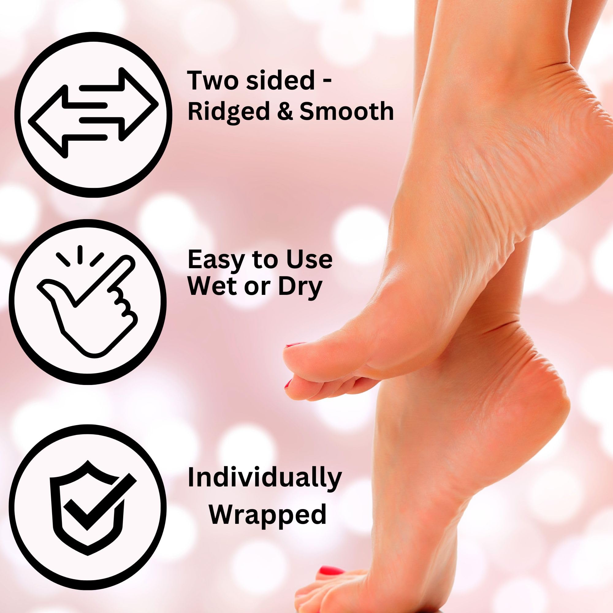 Mr. Pumice Callus Remover PUMI Bar: Pedicure Stone & Foot Scrubber - Medium Grit (Assorted Colors) 24 Pack Display Case