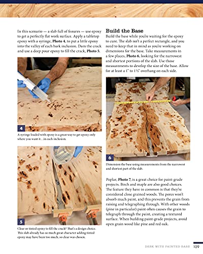 Woodworker's Guide to Live Edge Slabs: Transforming Trees into Tables, Benches, Cutting Boards, and More (Fox Chapel Publishing) Approachable Handbook to Creating Live-Edge Furniture, with 8 Projects