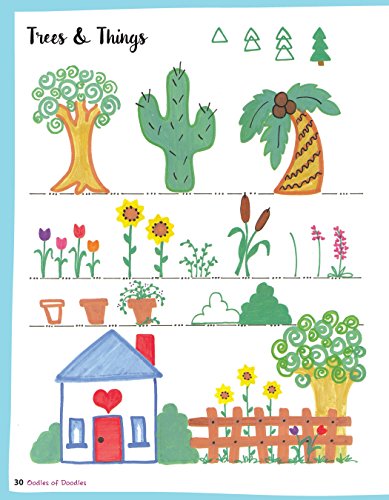 Oodles of Doodles, 2nd Edition: Creative Doodling & Lettering for Journaling, Crafting & Relaxation (Design Originals) Motifs & Techniques for Borders, Alphabets, Flowers, Hearts, Arrows, & More