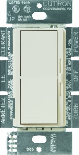 Lutron Lutron DV-603PG-LA Diva 600-Watt 3-Way Eco-Dim Dimmer, Light Almond