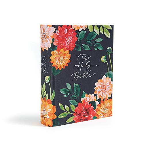 CSB Notetaking Bible, Hosanna Revival Edition, Dahlias Cloth Over Board, Black Letter, Single-Column, Journaling Space, Reading Plan, Easy-to-Read Bible Serif Type