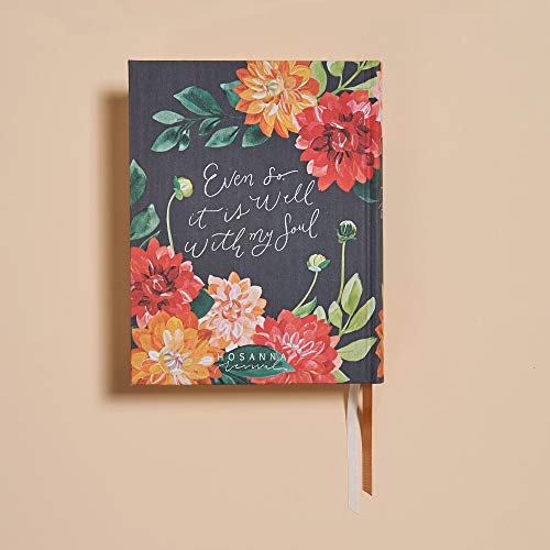 CSB Notetaking Bible, Hosanna Revival Edition, Dahlias Cloth Over Board, Black Letter, Single-Column, Journaling Space, Reading Plan, Easy-to-Read Bible Serif Type