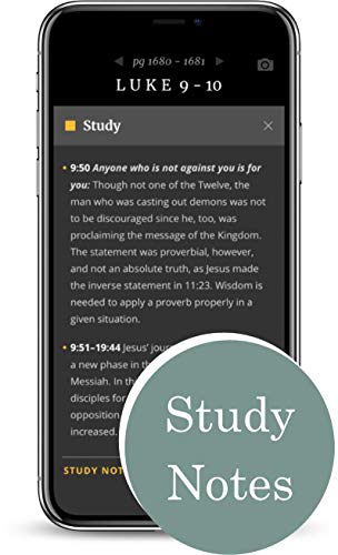 NLT Personal Size Giant Print Bible, Filament Enabled (LeatherLike, Black/Onyx, Red Letter): Includes Free Access to the Filament Bible App Delivering ... Notes, Devotionals, Worship Music, and Video