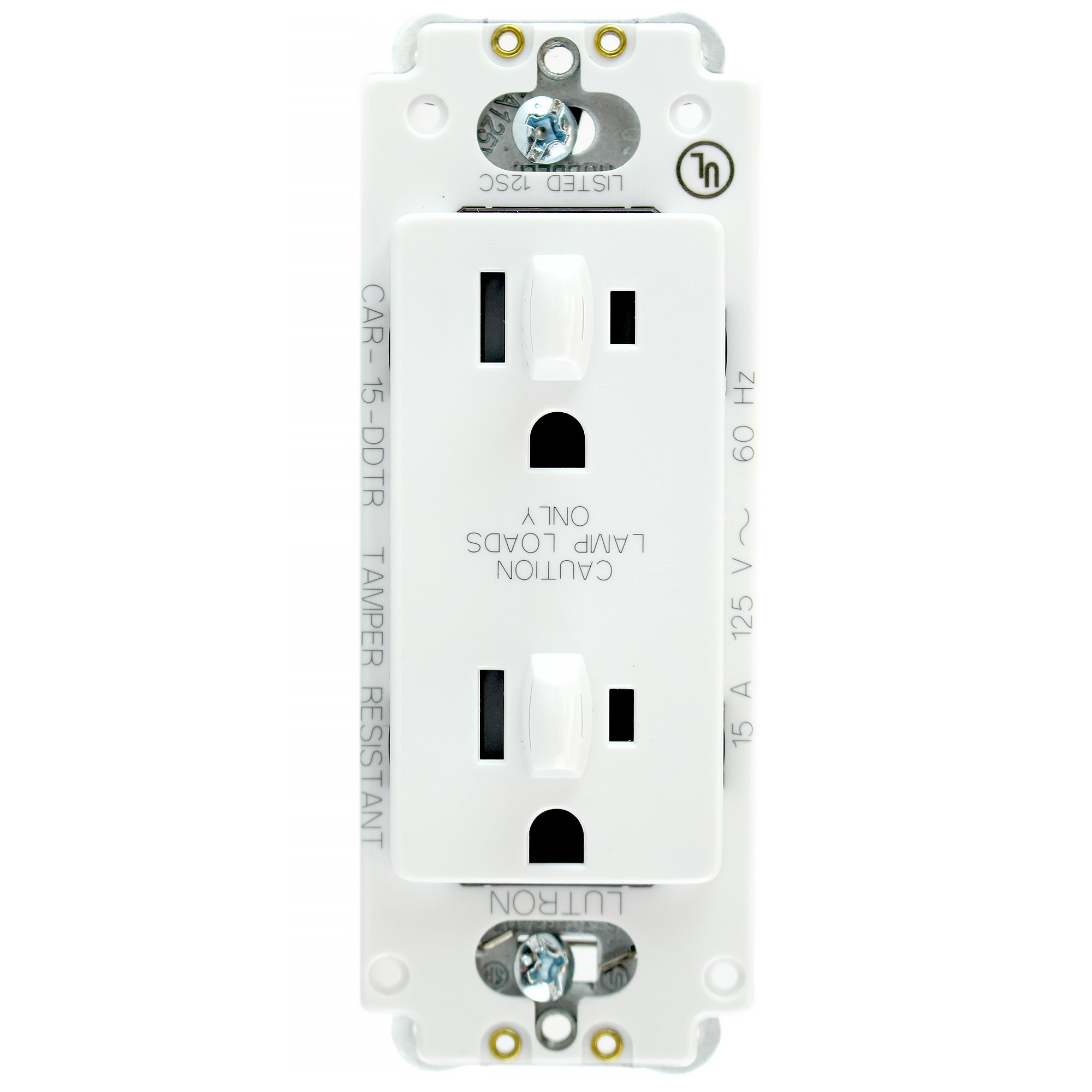 Lutron CAR-15-DDTR-WH Receptacle, White