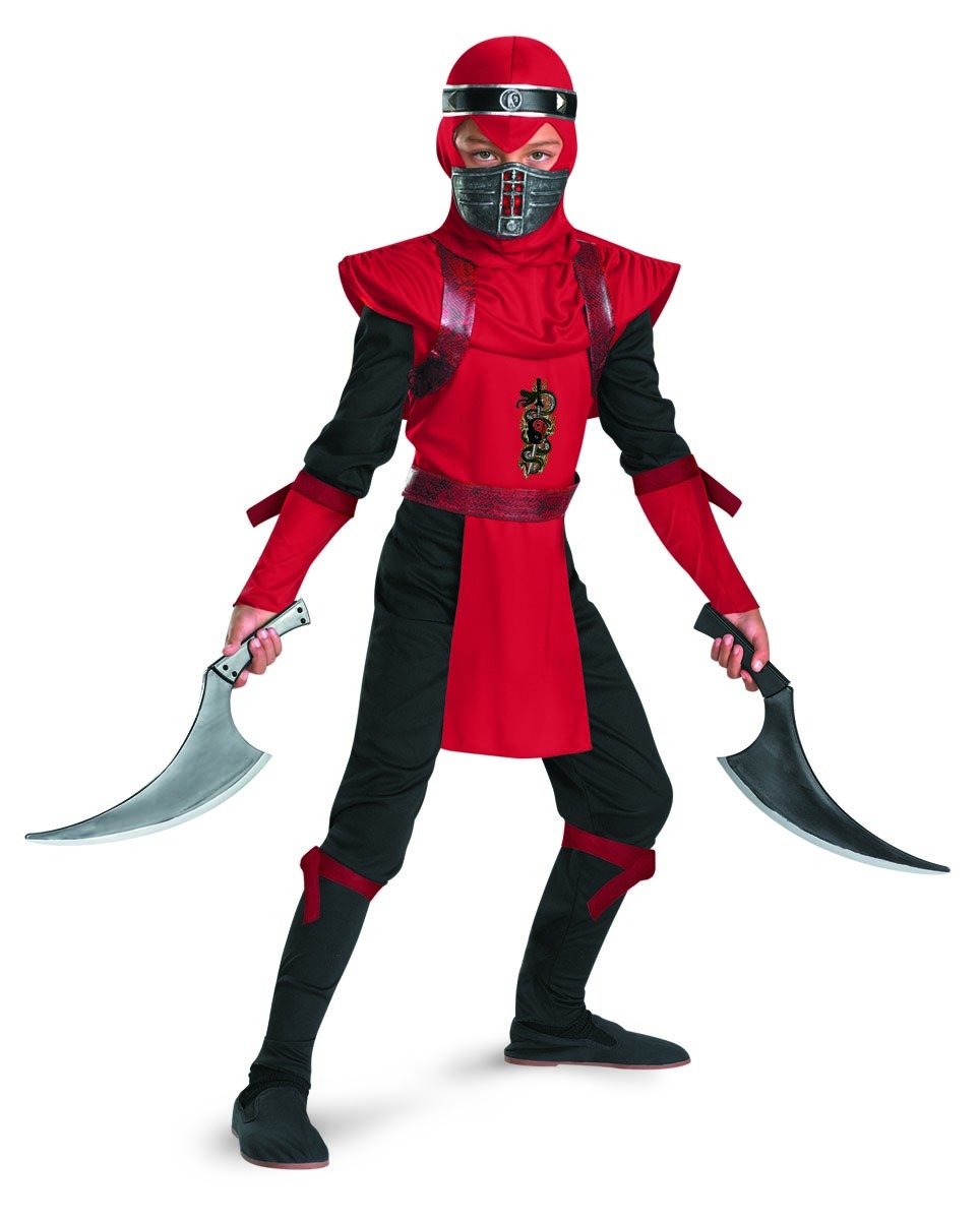 Disguise Boys Red Viper Ninja Costume Deluxe - Medium