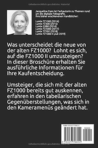 Lumix FZ1000 FZ1000 II: Was sie vereint, was sie unterscheidet (German Edition)