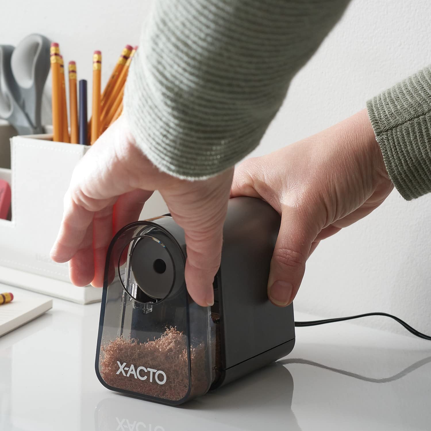 X-Acto Mighty Mite Electric Pencil Sharpener, Gray